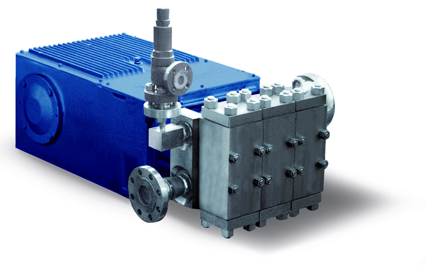 Fortrengerpumpe for høye trykk